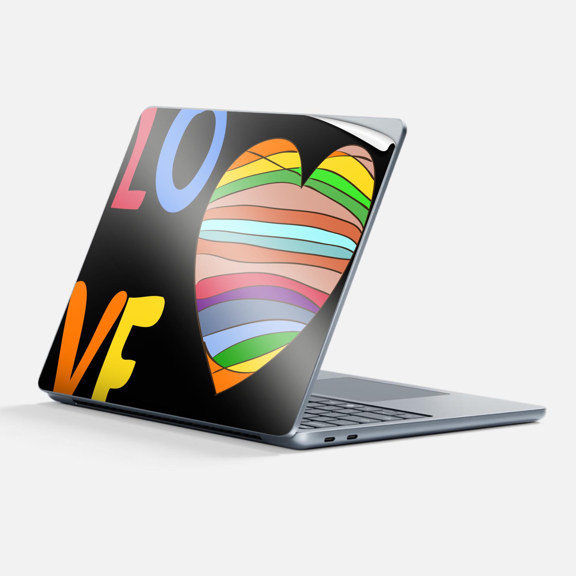 商品特徴・貼るだけでかんたん着せ替え、Surfac Laptop(第7世代) 13インチ 共通対応デザインスキンシール・高精細プリントで写真と遜色のない仕上がり！半光沢シートでしっとりツヤのある表現力・ちょっとしたすり傷からSurface本...
