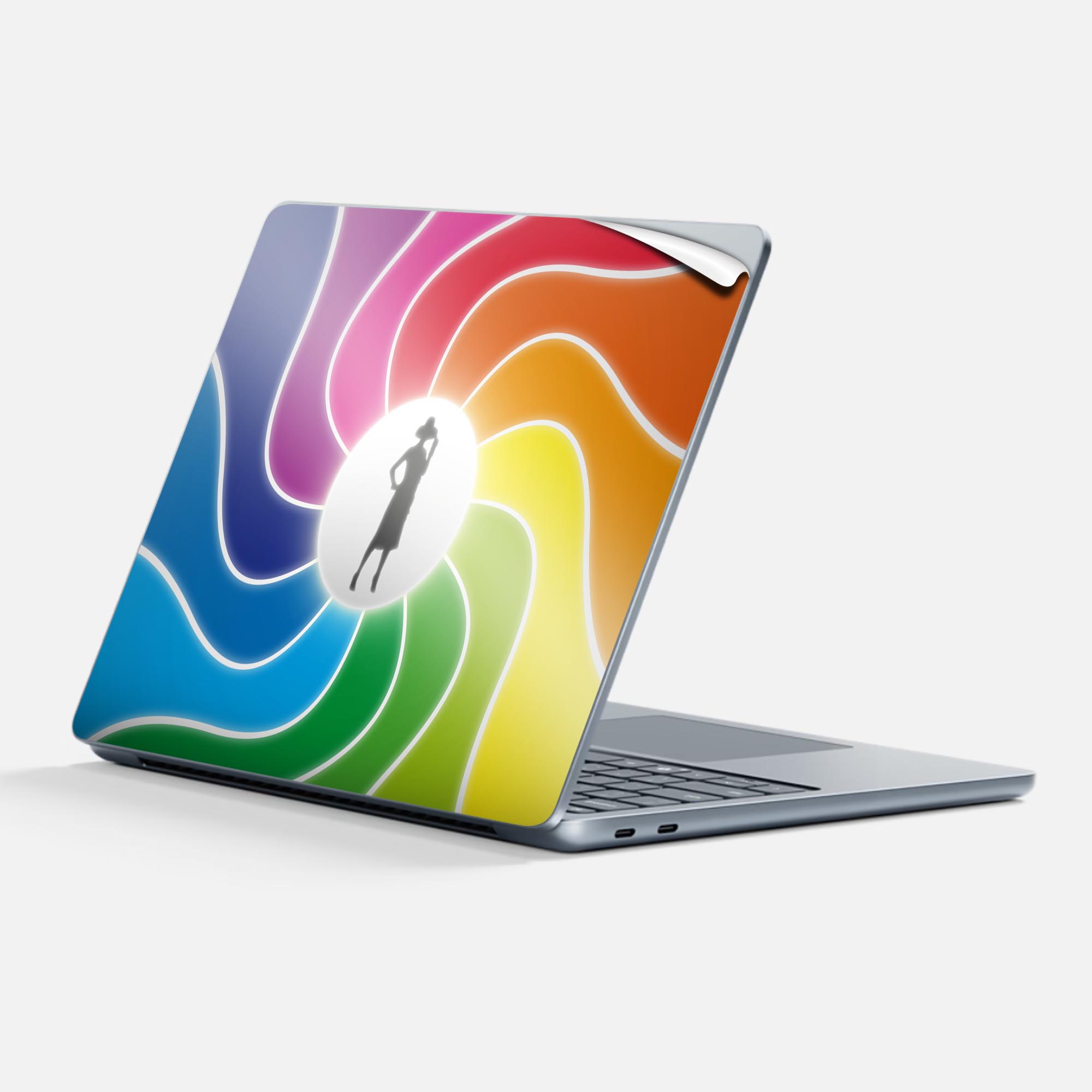商品特徴・貼るだけでかんたん着せ替え、Surfac Laptop(第7世代) 13インチ 共通対応デザインスキンシール・高精細プリントで写真と遜色のない仕上がり！半光沢シートでしっとりツヤのある表現力・ちょっとしたすり傷からSurface本...
