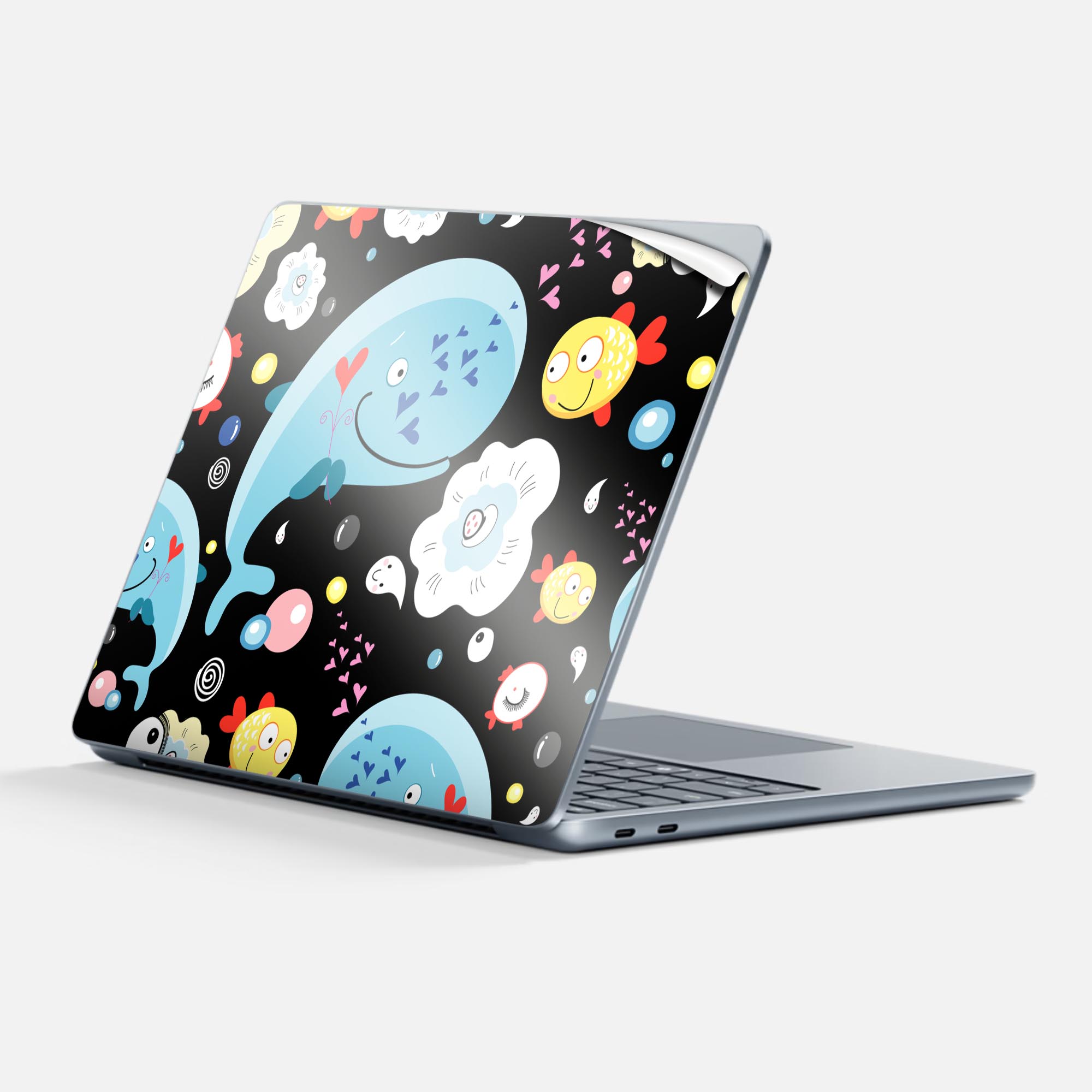 商品特徴・貼るだけでかんたん着せ替え、Surfac Laptop(第7世代) 13インチ 共通対応デザインスキンシール・高精細プリントで写真と遜色のない仕上がり！半光沢シートでしっとりツヤのある表現力・ちょっとしたすり傷からSurface本...