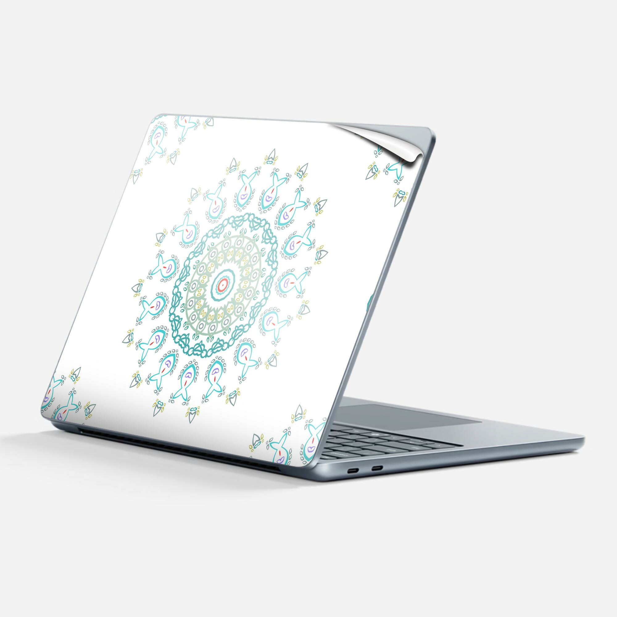 商品特徴・貼るだけでかんたん着せ替え、Surfac Laptop(第7世代) 13インチ 共通対応デザインスキンシール・高精細プリントで写真と遜色のない仕上がり！半光沢シートでしっとりツヤのある表現力・ちょっとしたすり傷からSurface本...