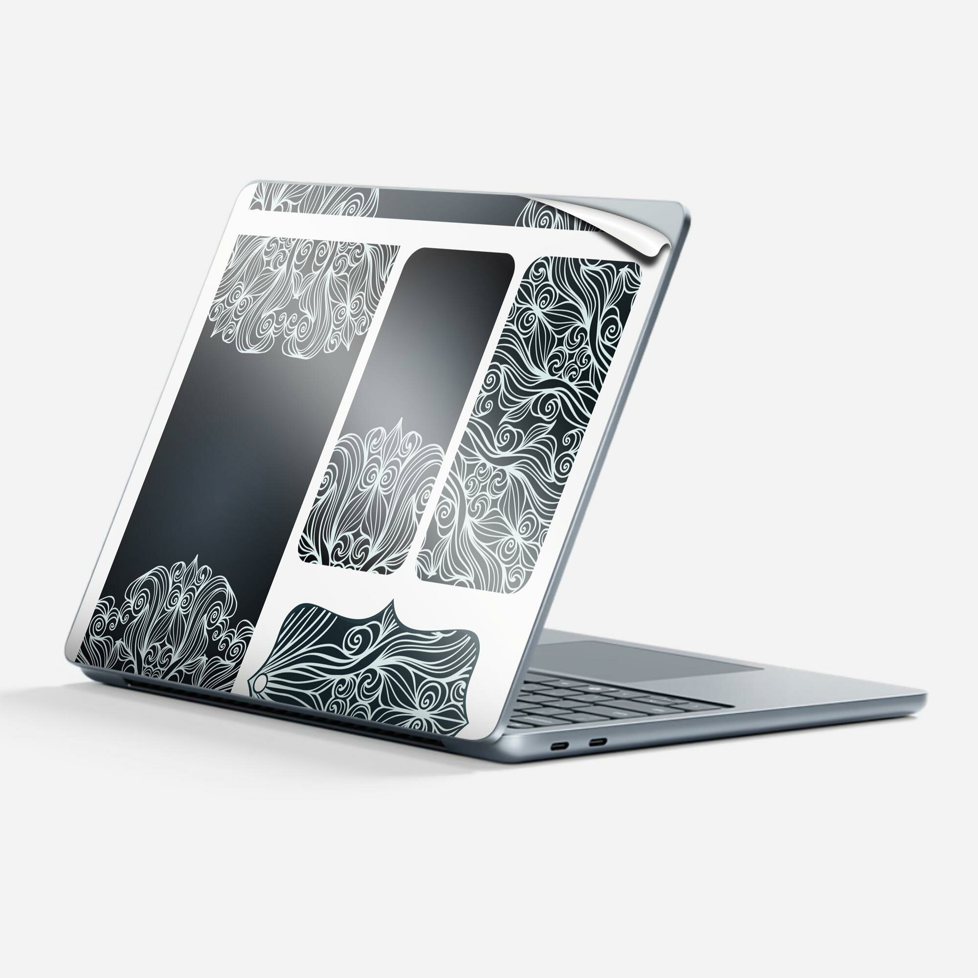 商品特徴・貼るだけでかんたん着せ替え、Surfac Laptop(第7世代) 13インチ 共通対応デザインスキンシール・高精細プリントで写真と遜色のない仕上がり！半光沢シートでしっとりツヤのある表現力・ちょっとしたすり傷からSurface本...