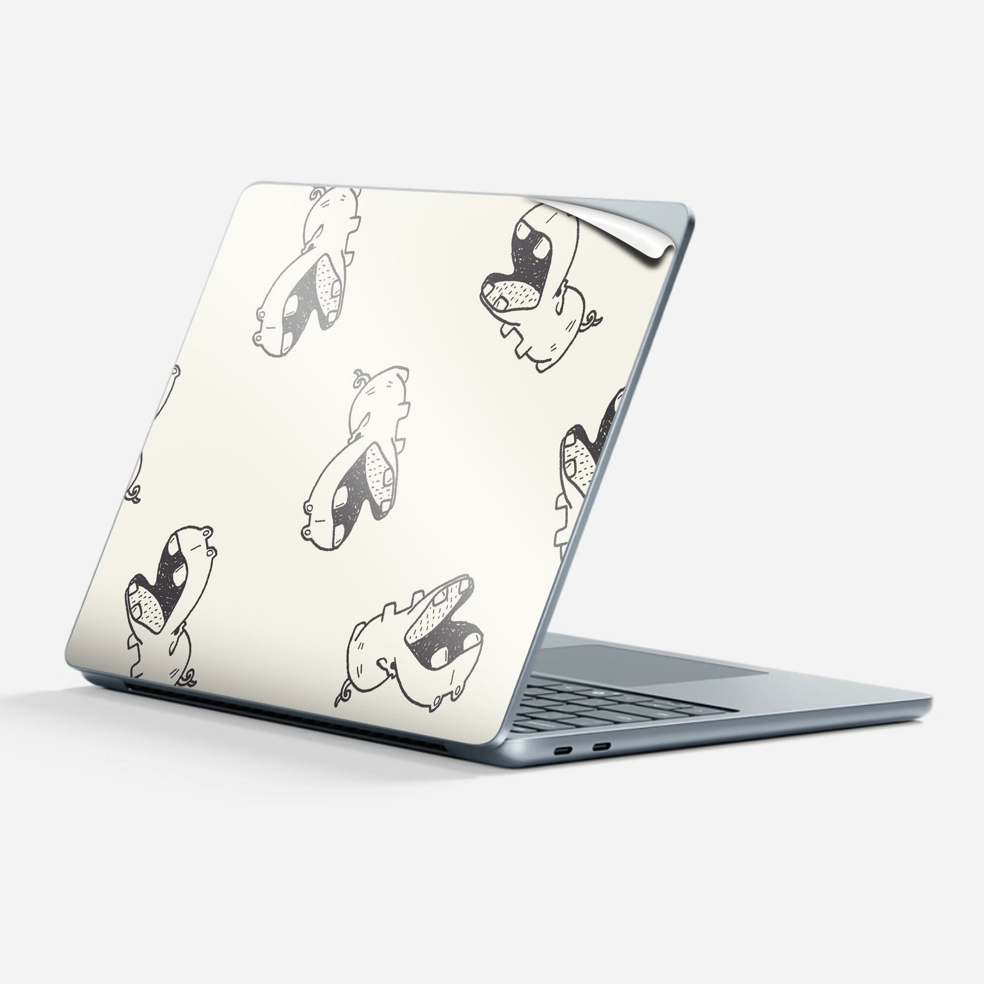 商品特徴・貼るだけでかんたん着せ替え、Surfac Laptop(第7世代) 13インチ 共通対応デザインスキンシール・高精細プリントで写真と遜色のない仕上がり！半光沢シートでしっとりツヤのある表現力・ちょっとしたすり傷からSurface本...