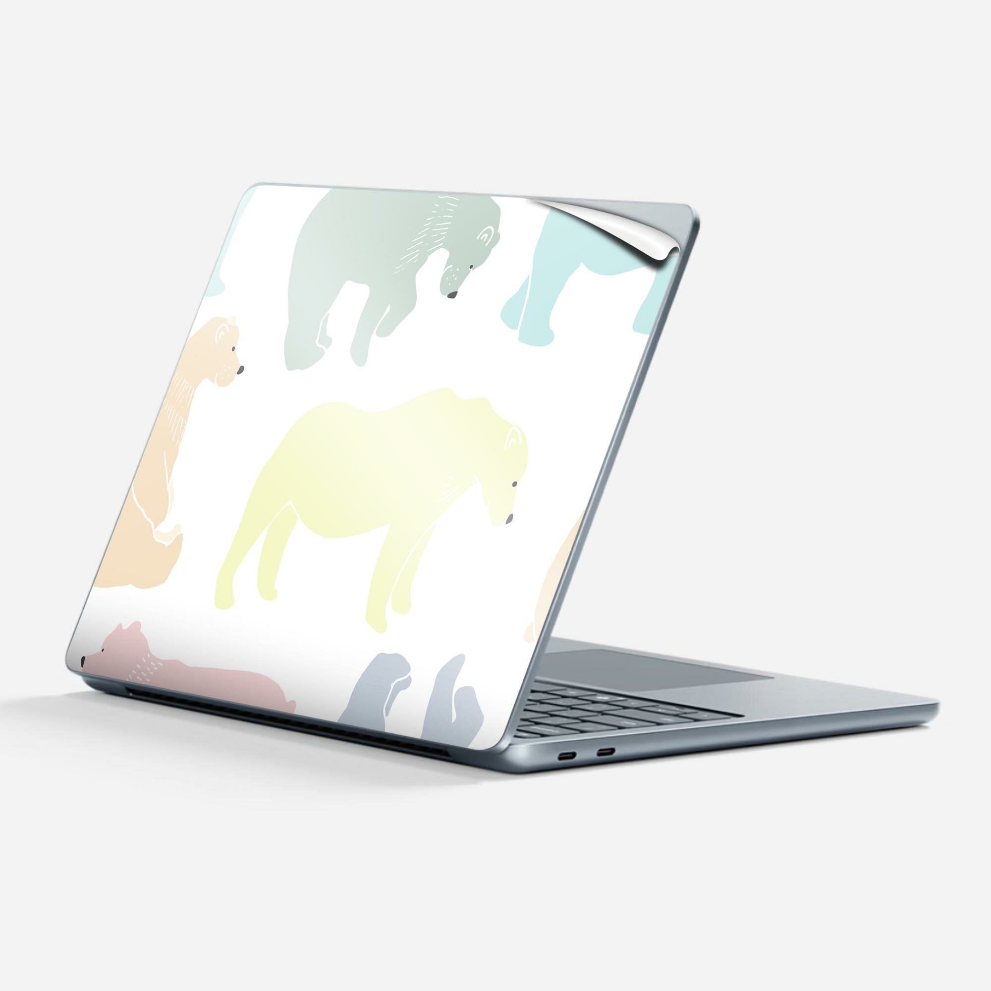 商品特徴・貼るだけでかんたん着せ替え、Surfac Laptop(第7世代) 13インチ 共通対応デザインスキンシール・高精細プリントで写真と遜色のない仕上がり！半光沢シートでしっとりツヤのある表現力・ちょっとしたすり傷からSurface本...