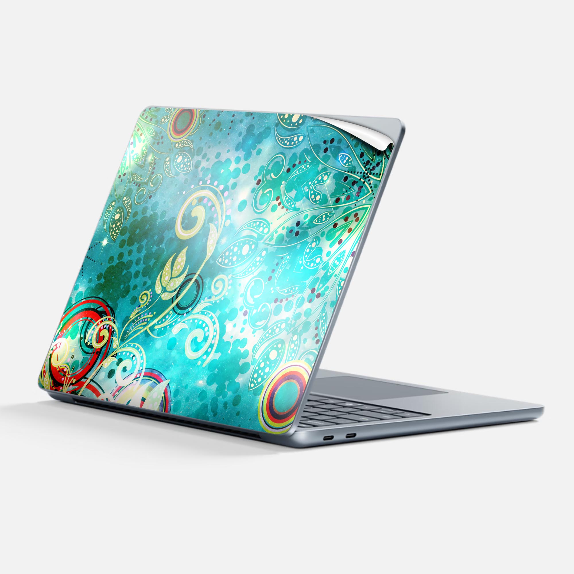 商品特徴・貼るだけでかんたん着せ替え、Surfac Laptop(第7世代) 13インチ 共通対応デザインスキンシール・高精細プリントで写真と遜色のない仕上がり！半光沢シートでしっとりツヤのある表現力・ちょっとしたすり傷からSurface本...