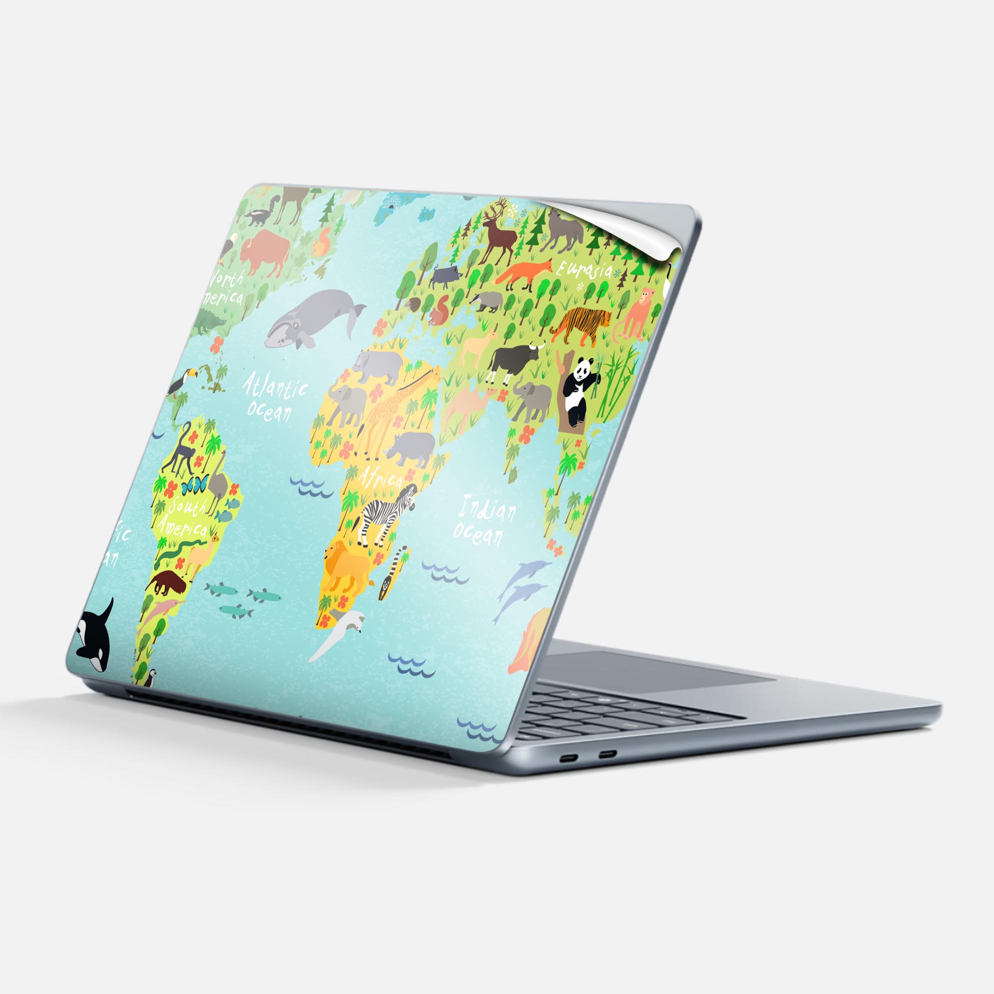 商品特徴・貼るだけでかんたん着せ替え、Surfac Laptop(第7世代) 13インチ 共通対応デザインスキンシール・高精細プリントで写真と遜色のない仕上がり！半光沢シートでしっとりツヤのある表現力・ちょっとしたすり傷からSurface本...
