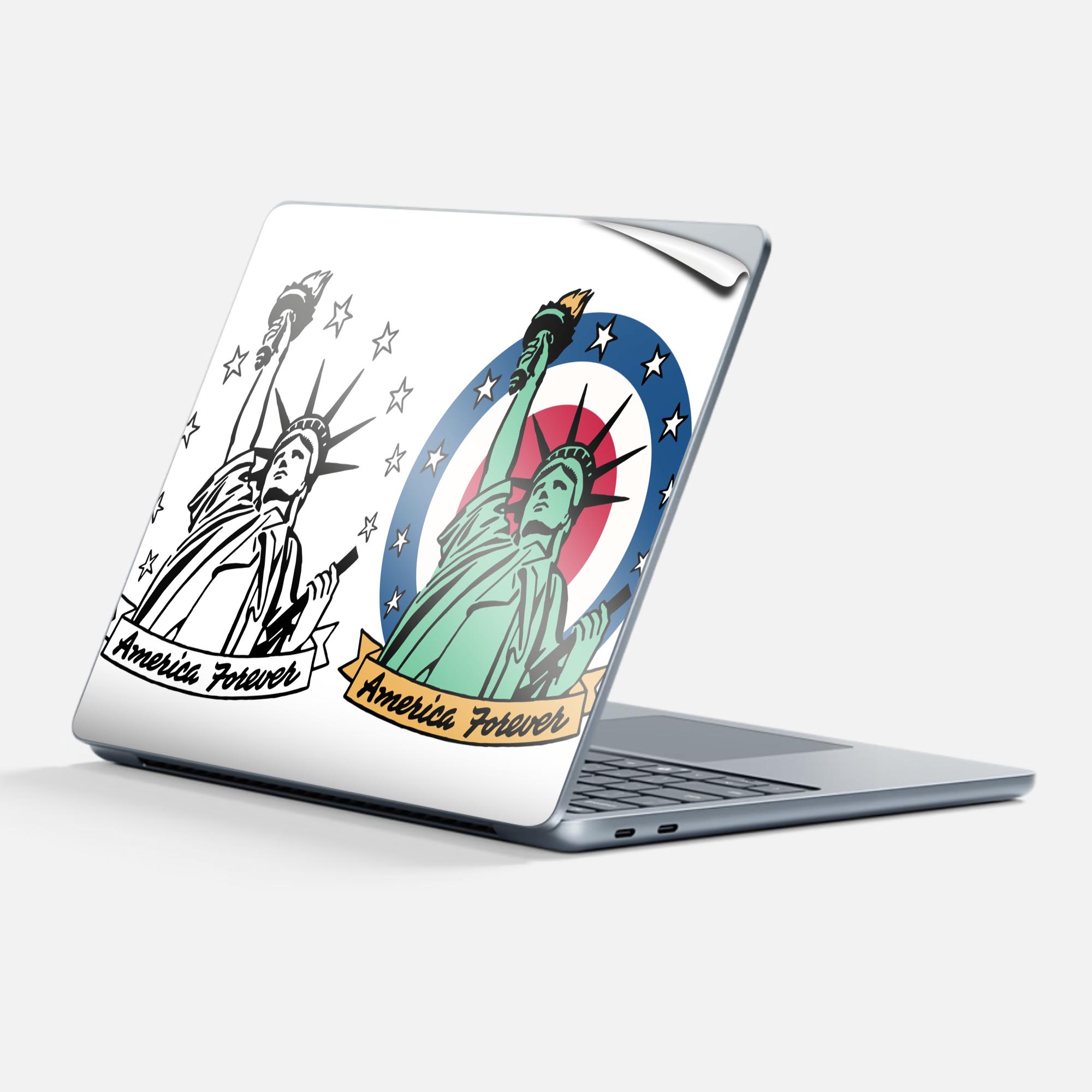 商品特徴・貼るだけでかんたん着せ替え、Surfac Laptop(第7世代) 13インチ 共通対応デザインスキンシール・高精細プリントで写真と遜色のない仕上がり！半光沢シートでしっとりツヤのある表現力・ちょっとしたすり傷からSurface本...