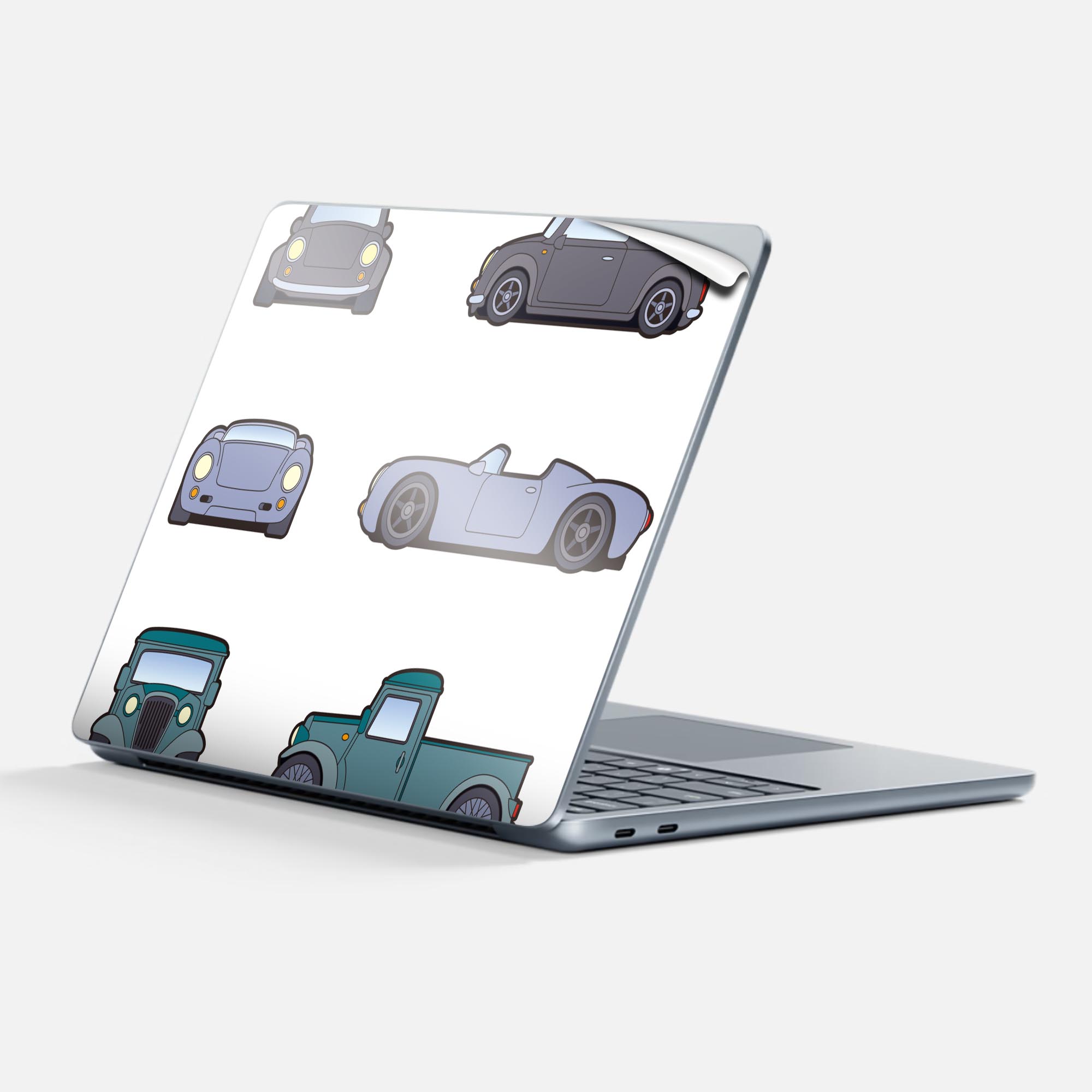 商品特徴・貼るだけでかんたん着せ替え、Surfac Laptop(第7世代) 13インチ 共通対応デザインスキンシール・高精細プリントで写真と遜色のない仕上がり！半光沢シートでしっとりツヤのある表現力・ちょっとしたすり傷からSurface本...