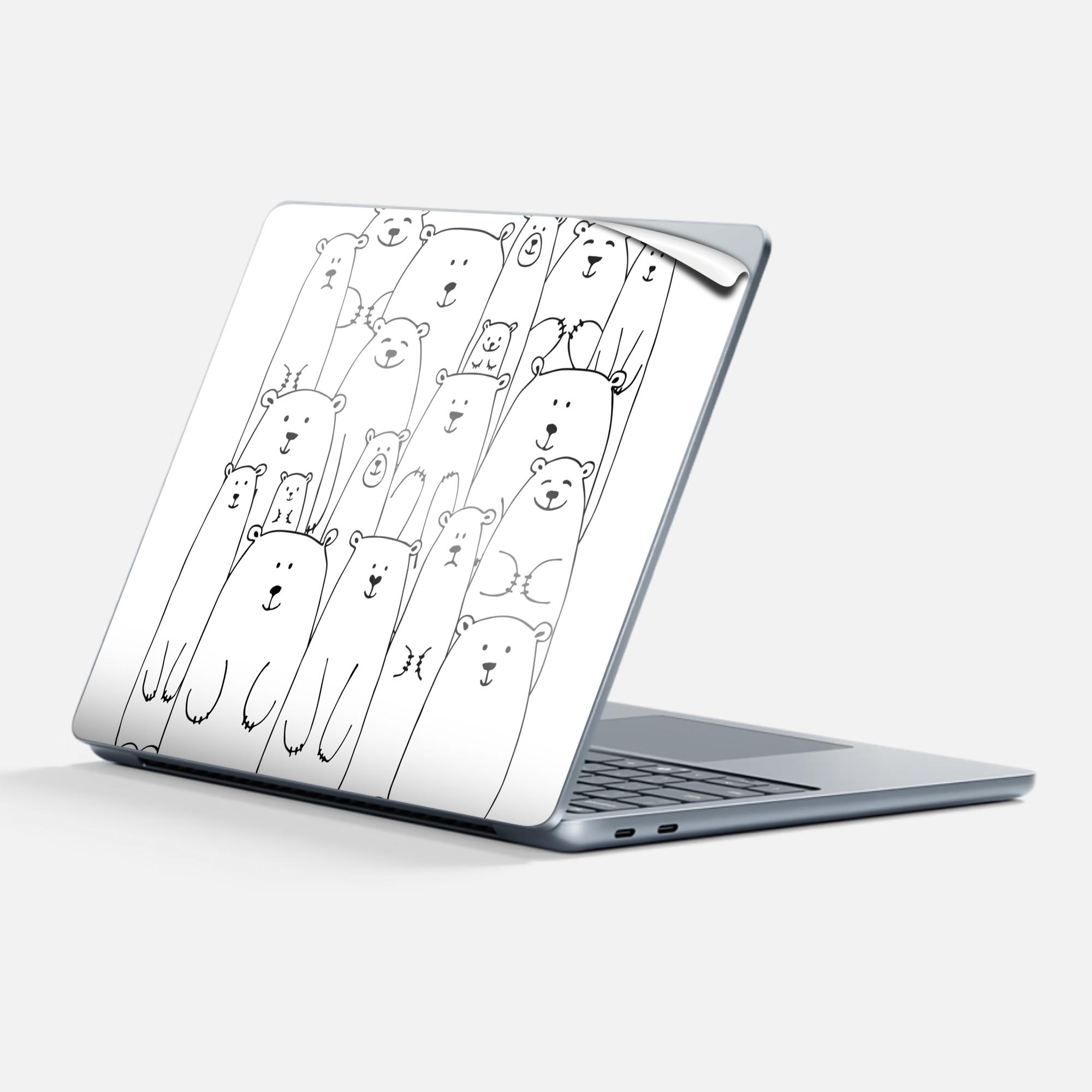 商品特徴・貼るだけでかんたん着せ替え、Surfac Laptop(第7世代) 13インチ 共通対応デザインスキンシール・高精細プリントで写真と遜色のない仕上がり！半光沢シートでしっとりツヤのある表現力・ちょっとしたすり傷からSurface本...