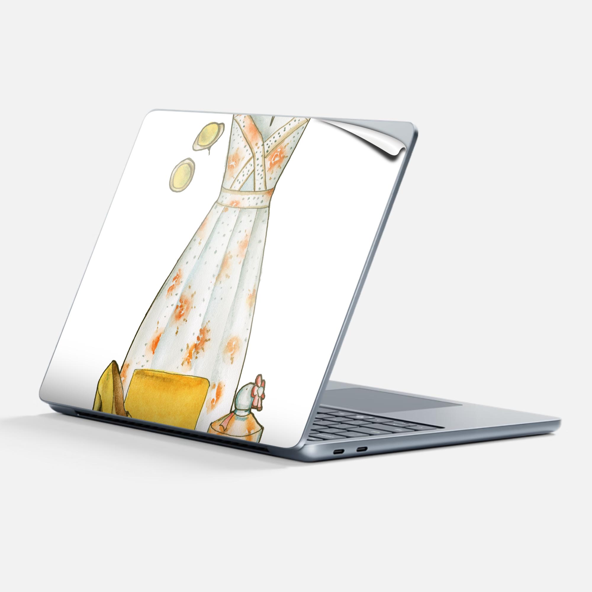 商品特徴・貼るだけでかんたん着せ替え、Surfac Laptop(第7世代) 13インチ 共通対応デザインスキンシール・高精細プリントで写真と遜色のない仕上がり！半光沢シートでしっとりツヤのある表現力・ちょっとしたすり傷からSurface本...