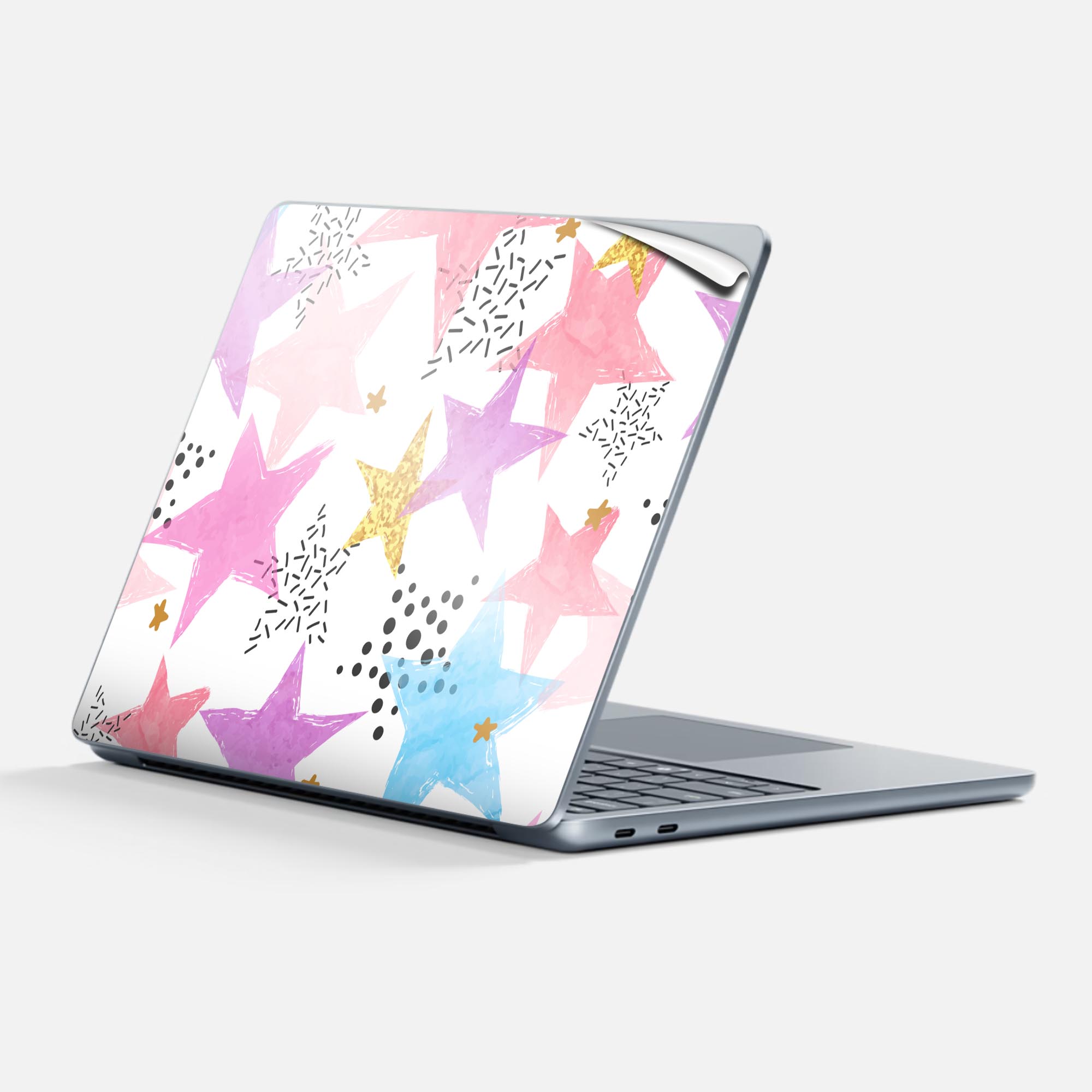 商品特徴・貼るだけでかんたん着せ替え、Surfac Laptop(第7世代) 13インチ 共通対応デザインスキンシール・高精細プリントで写真と遜色のない仕上がり！半光沢シートでしっとりツヤのある表現力・ちょっとしたすり傷からSurface本...