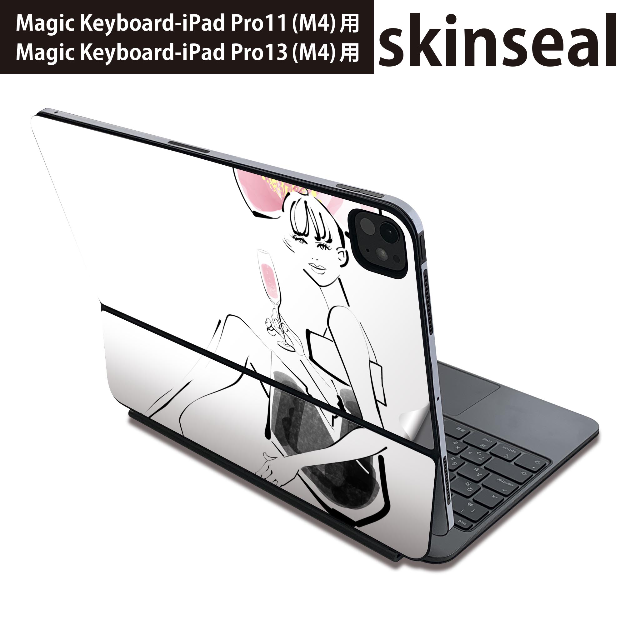 商品特徴・貼るだけでおしゃれに簡単着せ替え、Magic Keyboard 全面デザインスキンシール！・高精細プリントで写真と遜色がない仕上がり！・ちょっとしたすり傷から端末を保護！・「裸で持つ派」の人にはもちろん、お手持ちのクリアケース付け...