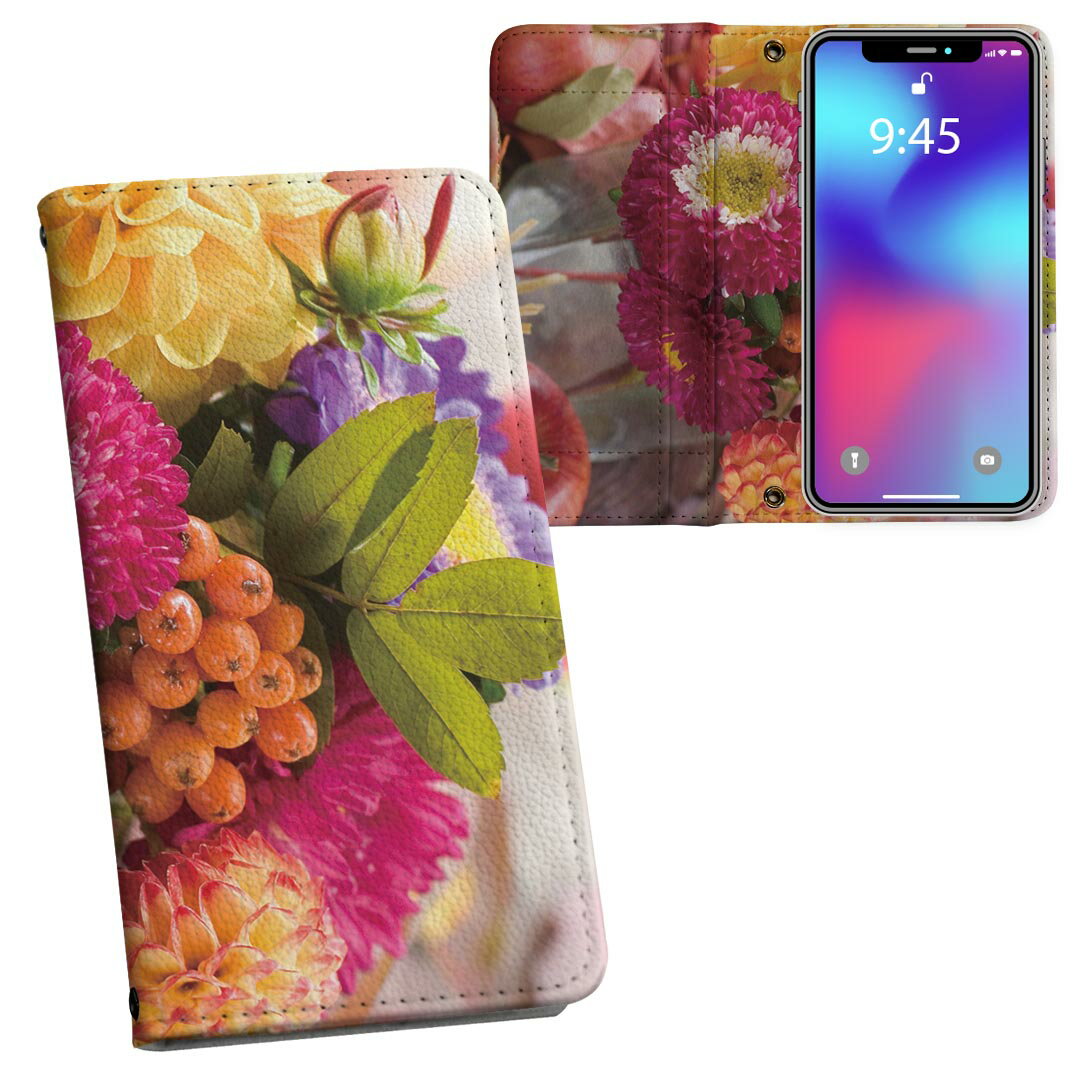 商品特徴・シームレスな両面フルデザイン、開いた時も内側のデザインが楽しめます・素材には高品質の人工革を貼った、しっかり厚みのあるタイプ・内側にはスマホを装着するケースが付属・機種専用のカメラホール仕様でケースを装着したままの撮影が可能・ワン...