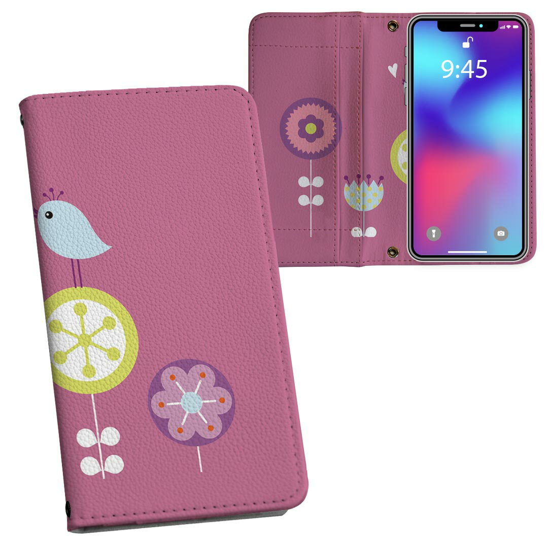 商品特徴・シームレスな両面フルデザイン、開いた時も内側のデザインが楽しめます・素材には高品質の人工革を貼った、しっかり厚みのあるタイプ・内側にはスマホを装着するケースが付属・機種専用のカメラホール仕様でケースを装着したままの撮影が可能・ワン...