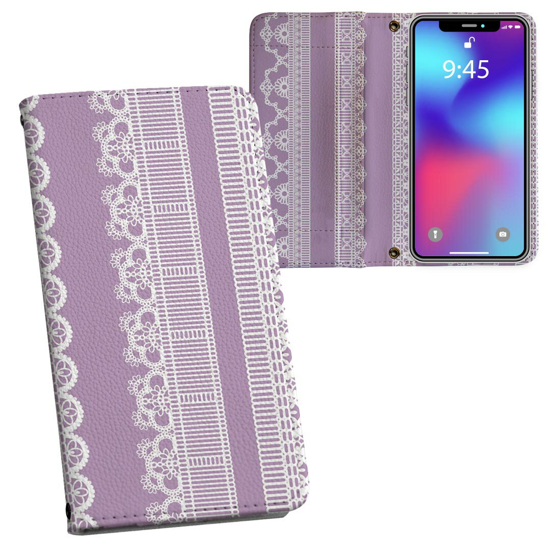 商品特徴・シームレスな両面フルデザイン、開いた時も内側のデザインが楽しめます・素材には高品質の人工革を貼った、しっかり厚みのあるタイプ・内側にはスマホを装着するケースが付属・機種専用のカメラホール仕様でケースを装着したままの撮影が可能・ワン...