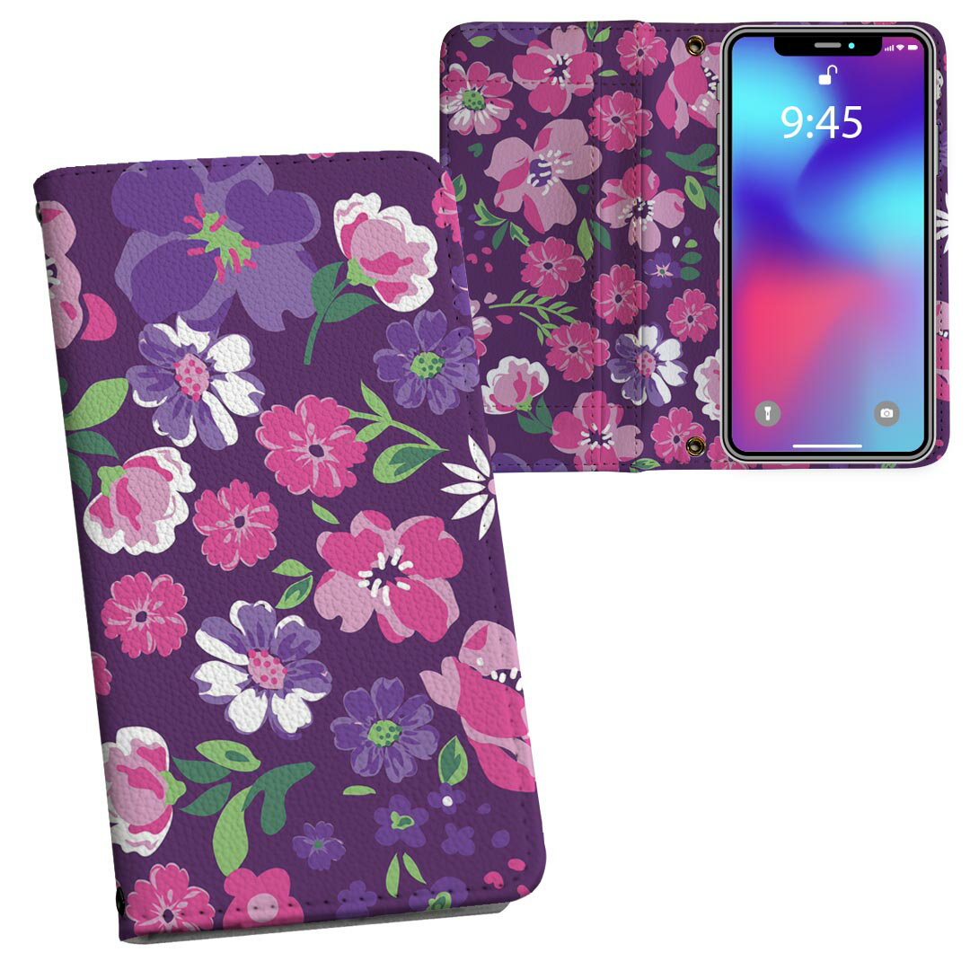 商品特徴・シームレスな両面フルデザイン、開いた時も内側のデザインが楽しめます・素材には高品質の人工革を貼った、しっかり厚みのあるタイプ・内側にはスマホを装着するケースが付属・機種専用のカメラホール仕様でケースを装着したままの撮影が可能・ワン...