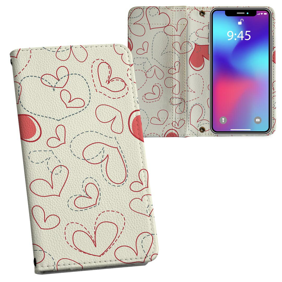 商品特徴・シームレスな両面フルデザイン、開いた時も内側のデザインが楽しめます・素材には高品質の人工革を貼った、しっかり厚みのあるタイプ・内側にはスマホを装着するケースが付属・機種専用のカメラホール仕様でケースを装着したままの撮影が可能・ワン...