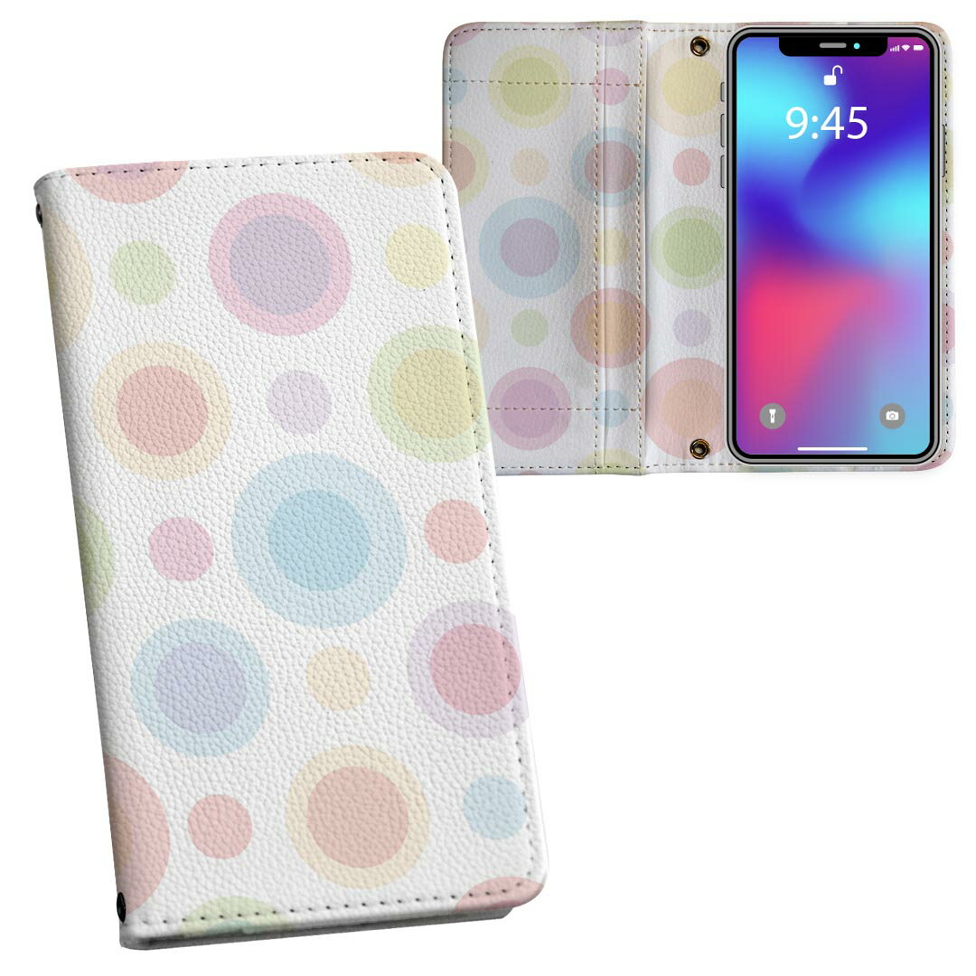 商品特徴・シームレスな両面フルデザイン、開いた時も内側のデザインが楽しめます・素材には高品質の人工革を貼った、しっかり厚みのあるタイプ・内側にはスマホを装着するケースが付属・機種専用のカメラホール仕様でケースを装着したままの撮影が可能・ワン...