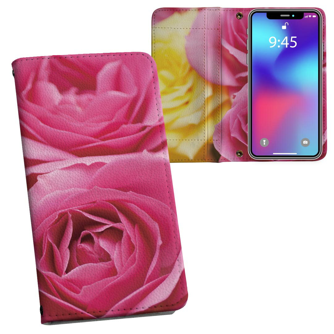 商品特徴・シームレスな両面フルデザイン、開いた時も内側のデザインが楽しめます・素材には高品質の人工革を貼った、しっかり厚みのあるタイプ・内側にはスマホを装着するケースが付属・機種専用のカメラホール仕様でケースを装着したままの撮影が可能・ワン...