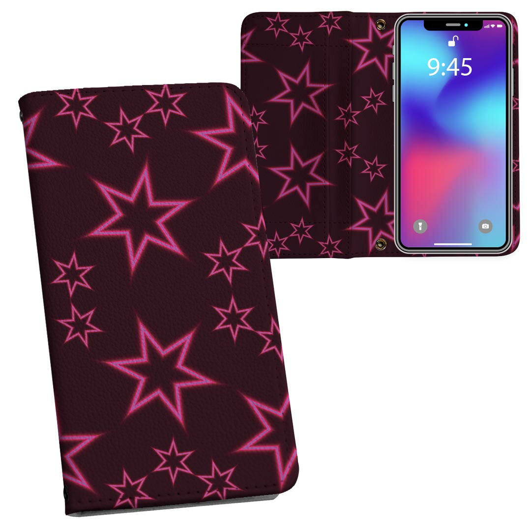 商品特徴・シームレスな両面フルデザイン、開いた時も内側のデザインが楽しめます・素材には高品質の人工革を貼った、しっかり厚みのあるタイプ・内側にはスマホを装着するケースが付属・機種専用のカメラホール仕様でケースを装着したままの撮影が可能・ワン...