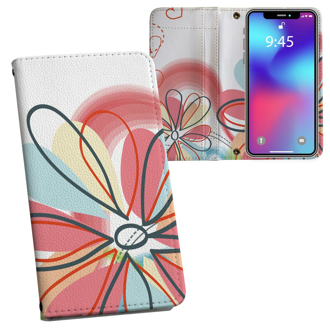 商品特徴・シームレスな両面フルデザイン、開いた時も内側のデザインが楽しめます・素材には高品質の人工革を貼った、しっかり厚みのあるタイプ・内側にはスマホを装着するケースが付属・機種専用のカメラホール仕様でケースを装着したままの撮影が可能・ワン...