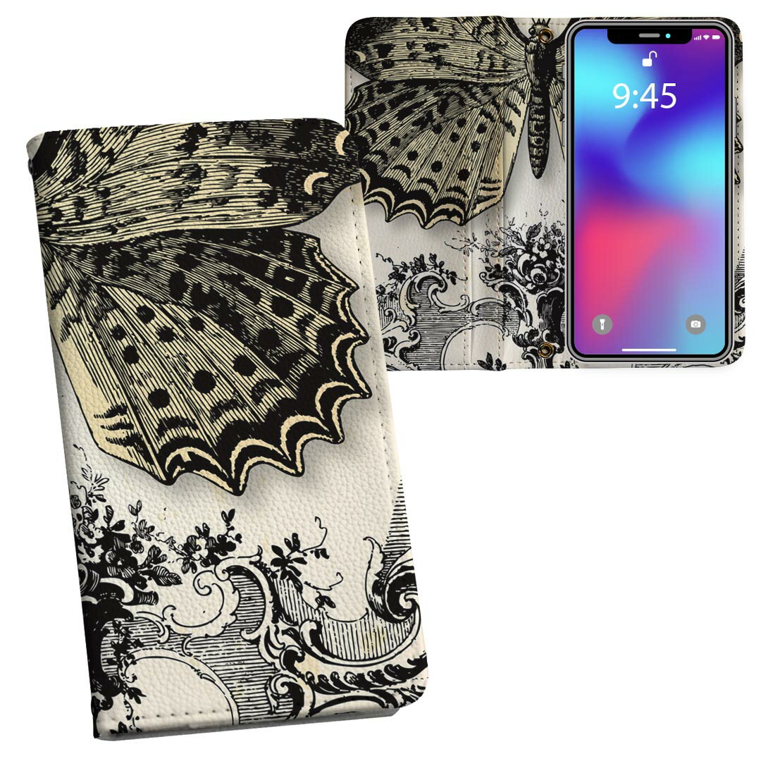 商品特徴・シームレスな両面フルデザイン、開いた時も内側のデザインが楽しめます・素材には高品質の人工革を貼った、しっかり厚みのあるタイプ・内側にはスマホを装着するケースが付属・機種専用のカメラホール仕様でケースを装着したままの撮影が可能・ワン...