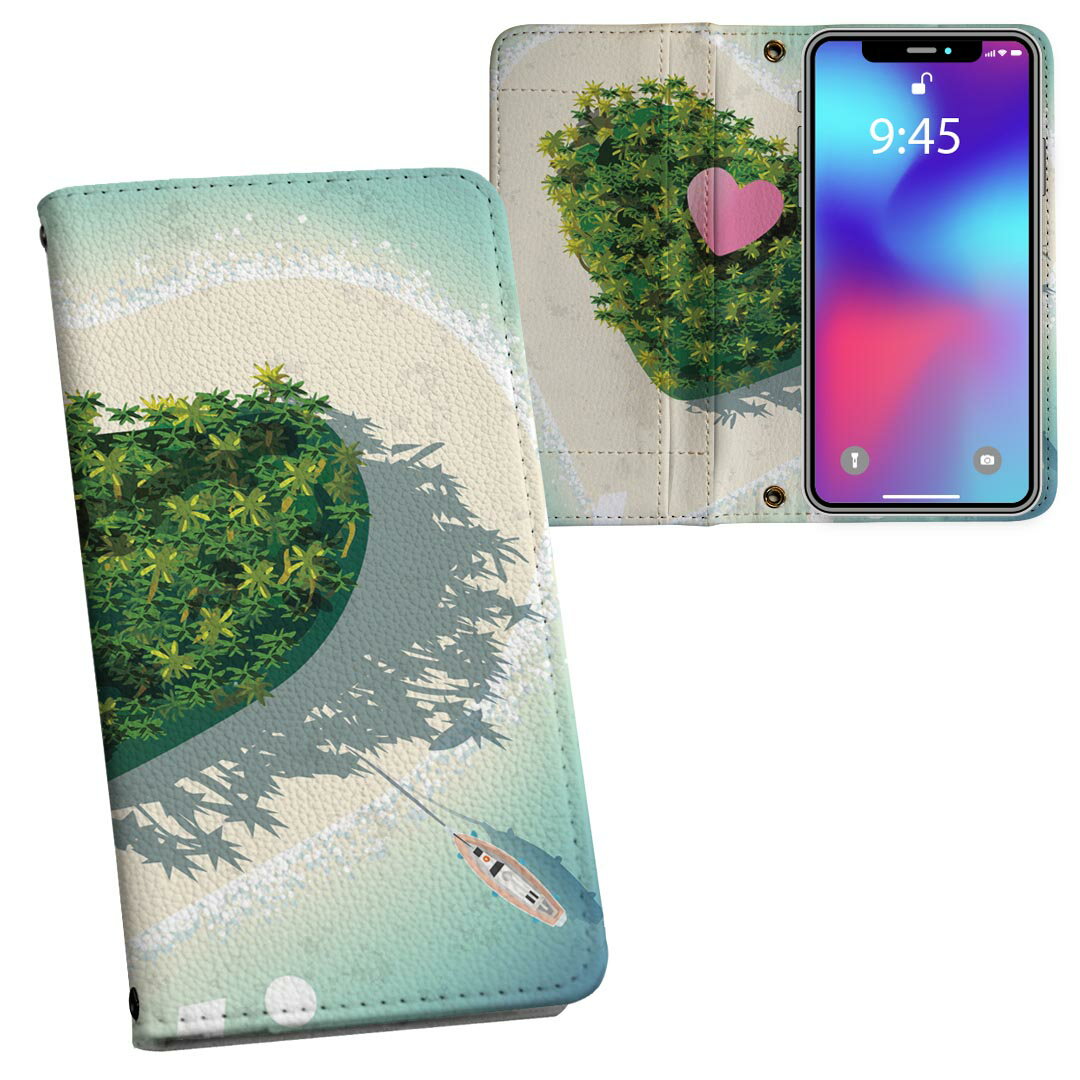 商品特徴・シームレスな両面フルデザイン、開いた時も内側のデザインが楽しめます・素材には高品質の人工革を貼った、しっかり厚みのあるタイプ・内側にはスマホを装着するケースが付属・機種専用のカメラホール仕様でケースを装着したままの撮影が可能・ワン...