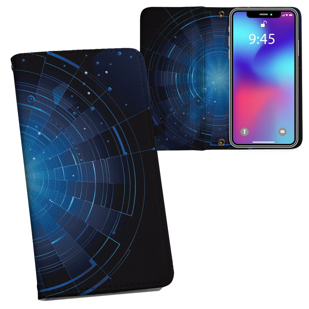 商品特徴・シームレスな両面フルデザイン、開いた時も内側のデザインが楽しめます・素材には高品質の人工革を貼った、しっかり厚みのあるタイプ・内側にはスマホを装着するケースが付属・機種専用のカメラホール仕様でケースを装着したままの撮影が可能・ワン...