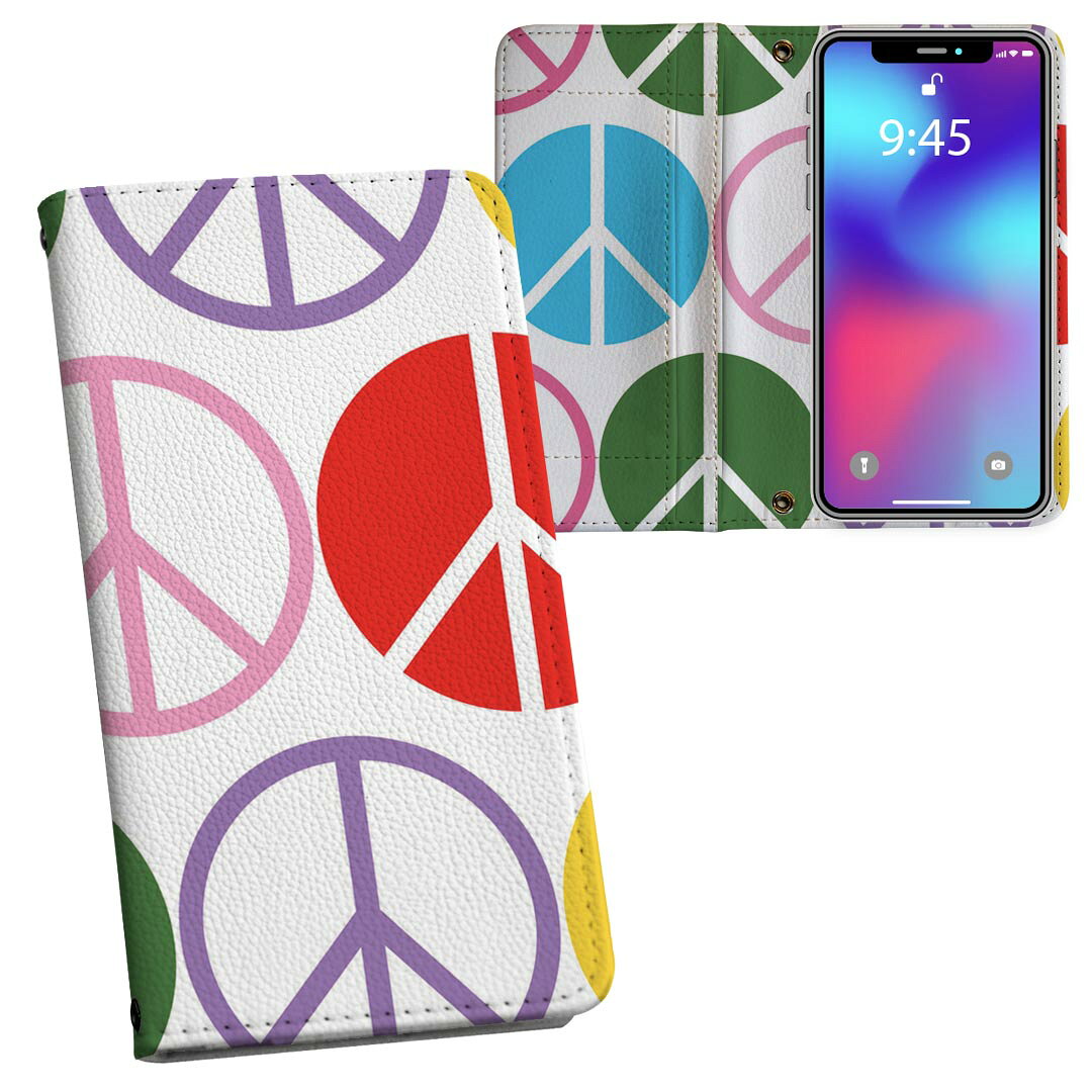 商品特徴・シームレスな両面フルデザイン、開いた時も内側のデザインが楽しめます・素材には高品質の人工革を貼った、しっかり厚みのあるタイプ・内側にはスマホを装着するケースが付属・機種専用のカメラホール仕様でケースを装着したままの撮影が可能・ワン...