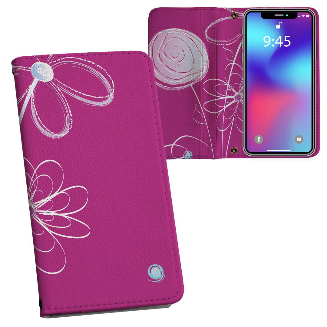 商品特徴・シームレスな両面フルデザイン、開いた時も内側のデザインが楽しめます・素材には高品質の人工革を貼った、しっかり厚みのあるタイプ・内側にはスマホを装着するケースが付属・機種専用のカメラホール仕様でケースを装着したままの撮影が可能・ワン...