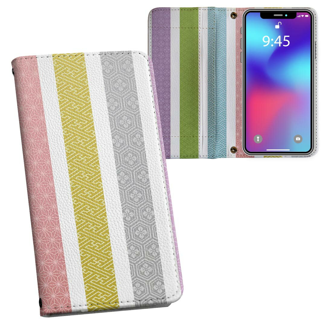 商品特徴・シームレスな両面フルデザイン、開いた時も内側のデザインが楽しめます・素材には高品質の人工革を貼った、しっかり厚みのあるタイプ・内側にはスマホを装着するケースが付属・機種専用のカメラホール仕様でケースを装着したままの撮影が可能・ワン...