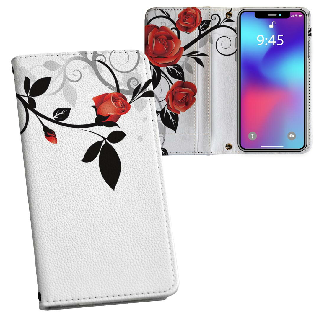 商品特徴・シームレスな両面フルデザイン、開いた時も内側のデザインが楽しめます・素材には高品質の人工革を貼った、しっかり厚みのあるタイプ・内側にはスマホを装着するケースが付属・機種専用のカメラホール仕様でケースを装着したままの撮影が可能・ワン...