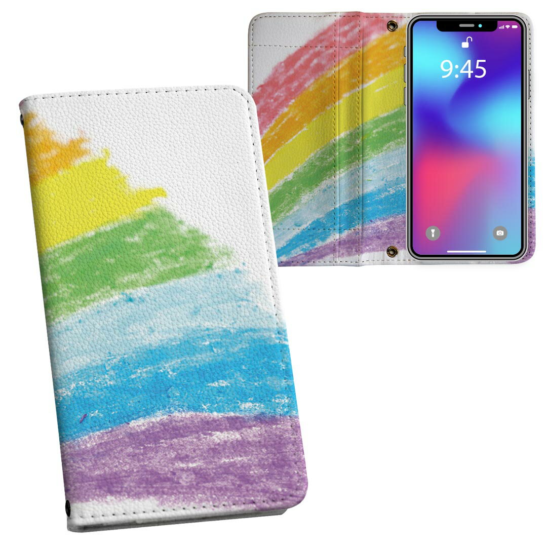 商品特徴・シームレスな両面フルデザイン、開いた時も内側のデザインが楽しめます・素材には高品質の人工革を貼った、しっかり厚みのあるタイプ・内側にはスマホを装着するケースが付属・機種専用のカメラホール仕様でケースを装着したままの撮影が可能・ワン...