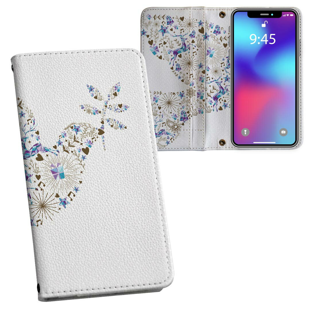 商品特徴・シームレスな両面フルデザイン、開いた時も内側のデザインが楽しめます・素材には高品質の人工革を貼った、しっかり厚みのあるタイプ・内側にはスマホを装着するケースが付属・機種専用のカメラホール仕様でケースを装着したままの撮影が可能・ワン...