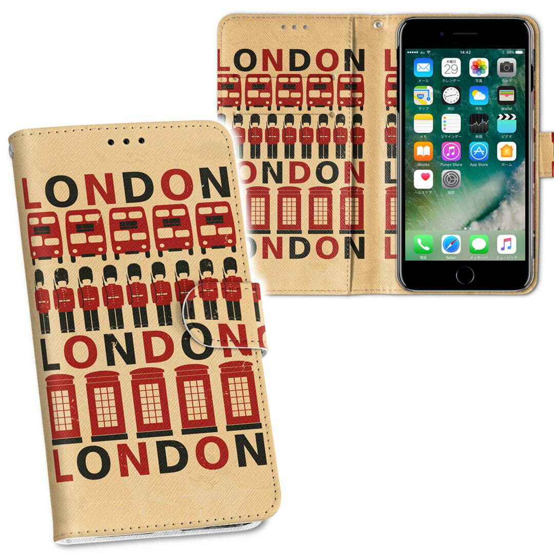 商品特徴・シームレスな両面フルデザイン、開いた時も内側のデザインが楽しめます・素材には高品質の人工革を貼った、しっかり厚みのあるタイプ・内側にはスマホを装着するケースが付属・機種専用のカメラホール仕様でケースを装着したままの撮影が可能・ワン...