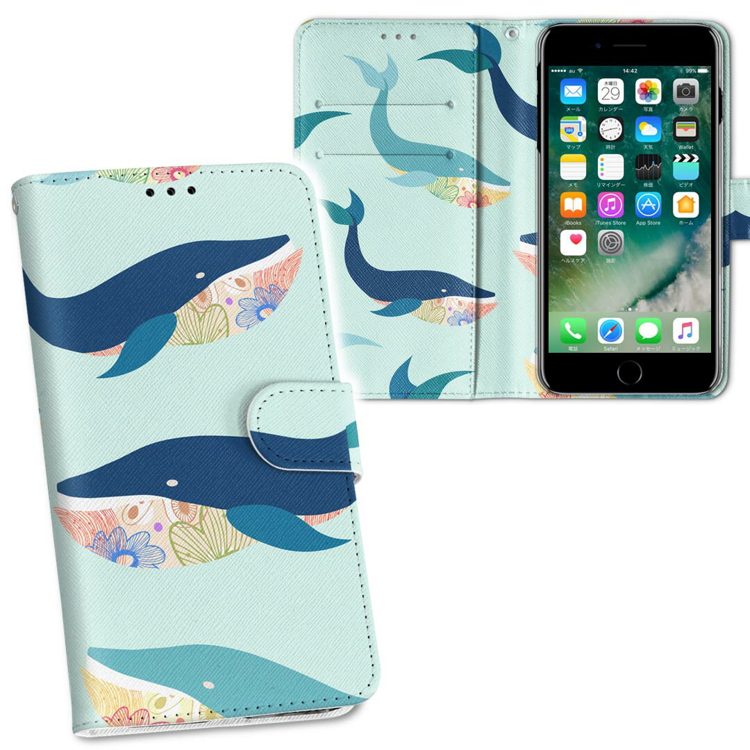 商品特徴・シームレスな両面フルデザイン、開いた時も内側のデザインが楽しめます・素材には高品質の人工革を貼った、しっかり厚みのあるタイプ・内側にはスマホを装着するケースが付属・機種専用のカメラホール仕様でケースを装着したままの撮影が可能・ワン...