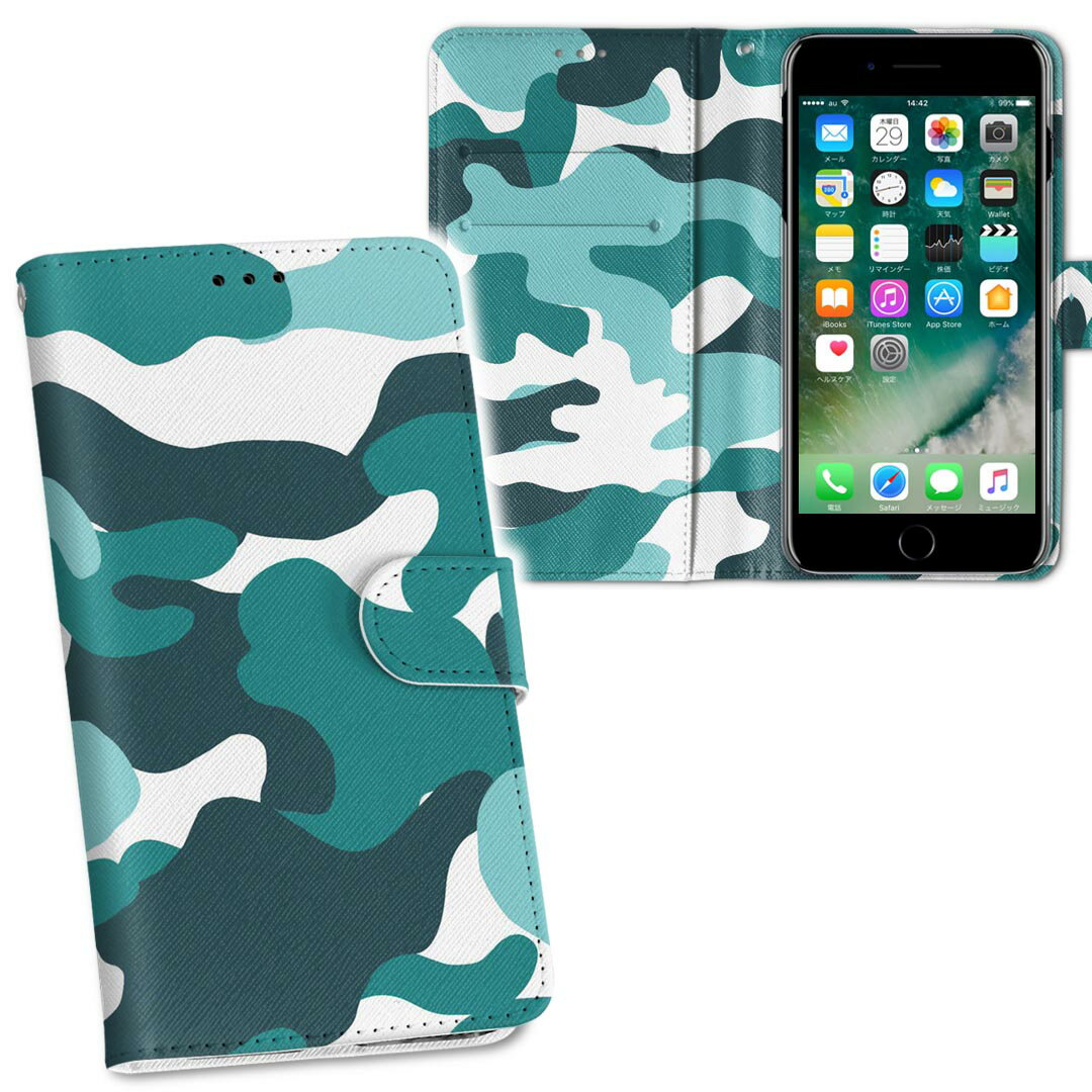 商品特徴・シームレスな両面フルデザイン、開いた時も内側のデザインが楽しめます・素材には高品質の人工革を貼った、しっかり厚みのあるタイプ・内側にはスマホを装着するケースが付属・機種専用のカメラホール仕様でケースを装着したままの撮影が可能・ワン...