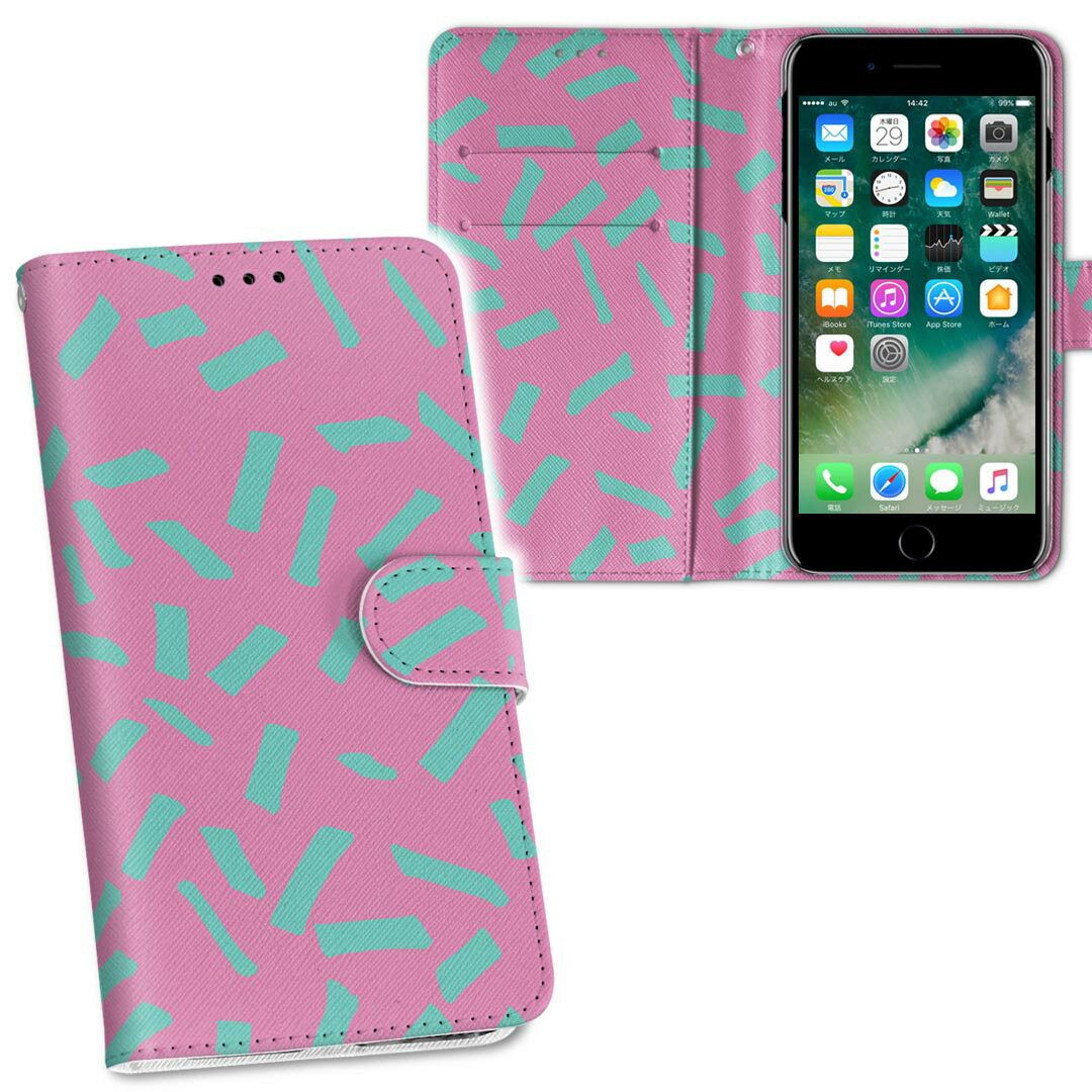 商品特徴・シームレスな両面フルデザイン、開いた時も内側のデザインが楽しめます・素材には高品質の人工革を貼った、しっかり厚みのあるタイプ・内側にはスマホを装着するケースが付属・機種専用のカメラホール仕様でケースを装着したままの撮影が可能・ワン...