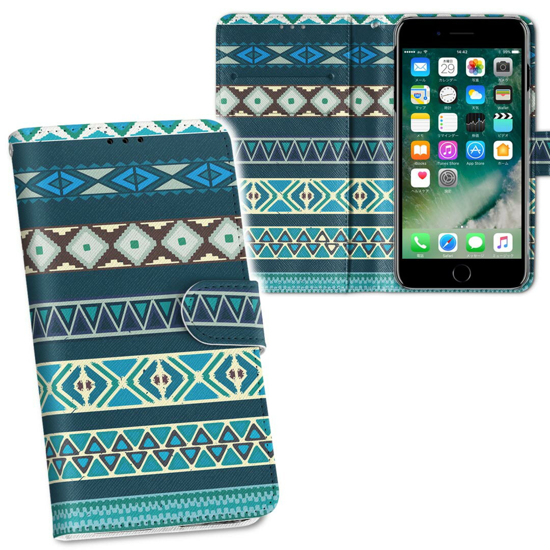 商品特徴・シームレスな両面フルデザイン、開いた時も内側のデザインが楽しめます・素材には高品質の人工革を貼った、しっかり厚みのあるタイプ・内側にはスマホを装着するケースが付属・機種専用のカメラホール仕様でケースを装着したままの撮影が可能・ワン...