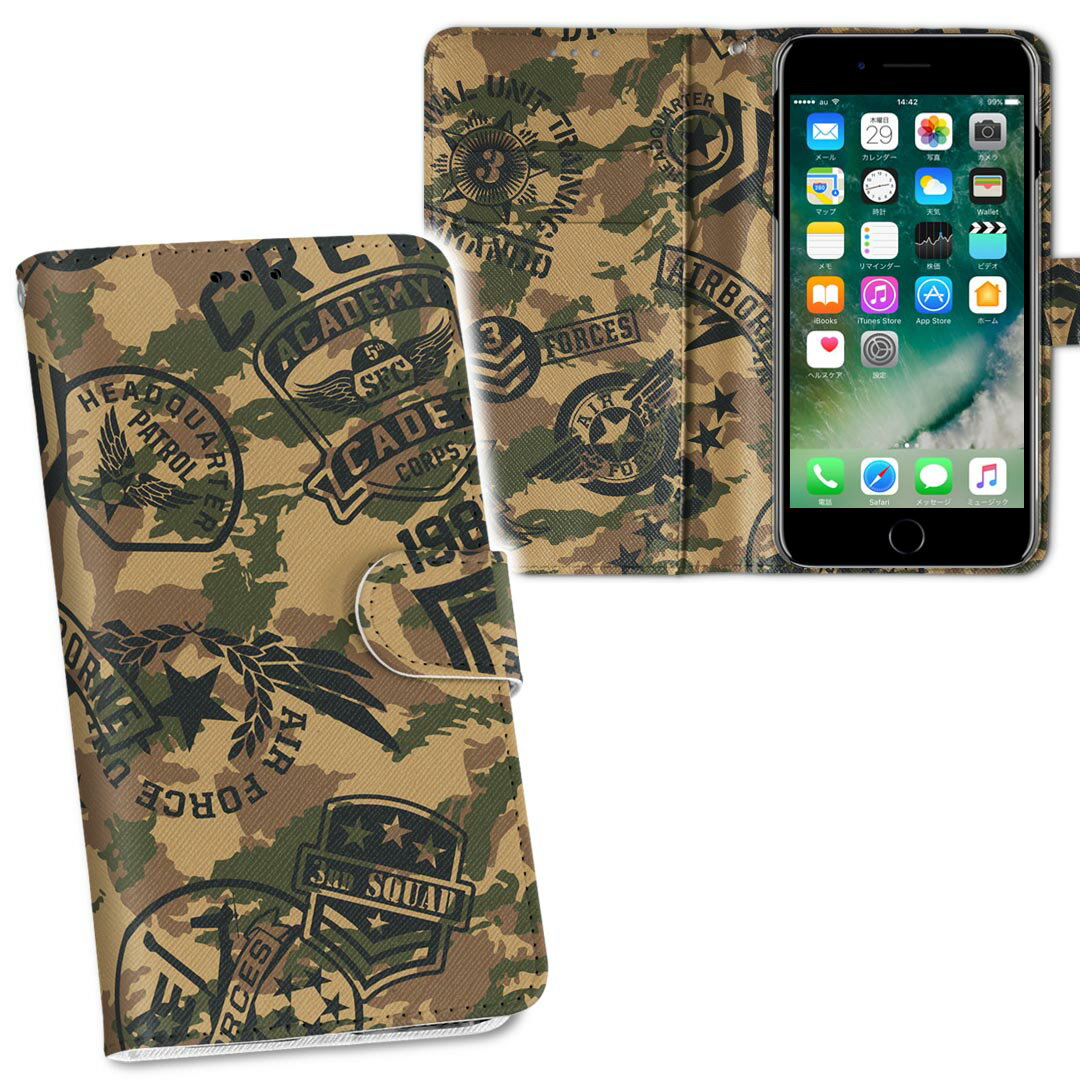 商品特徴・シームレスな両面フルデザイン、開いた時も内側のデザインが楽しめます・素材には高品質の人工革を貼った、しっかり厚みのあるタイプ・内側にはスマホを装着するケースが付属・機種専用のカメラホール仕様でケースを装着したままの撮影が可能・ワン...