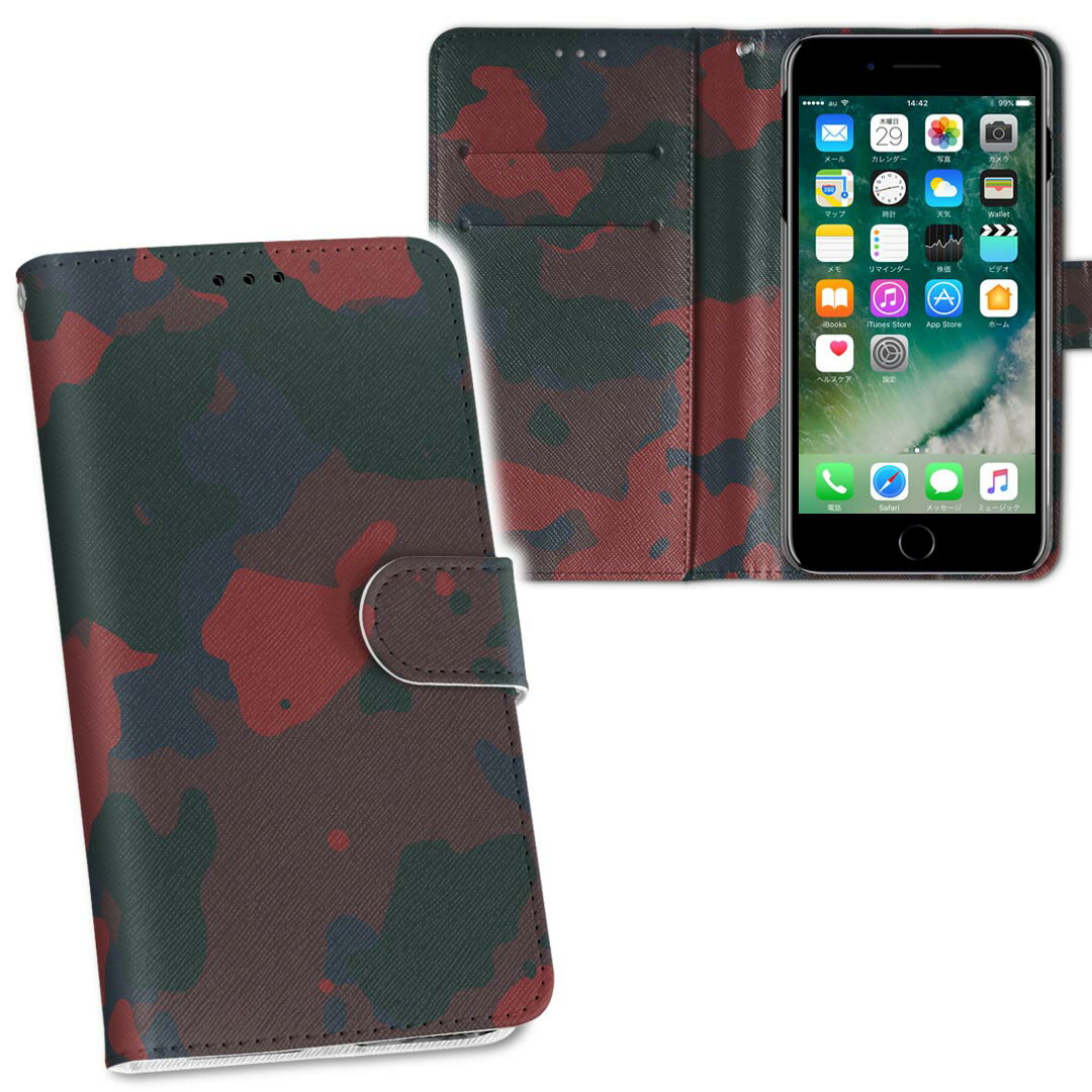 商品特徴・シームレスな両面フルデザイン、開いた時も内側のデザインが楽しめます・素材には高品質の人工革を貼った、しっかり厚みのあるタイプ・内側にはスマホを装着するケースが付属・機種専用のカメラホール仕様でケースを装着したままの撮影が可能・ワン...