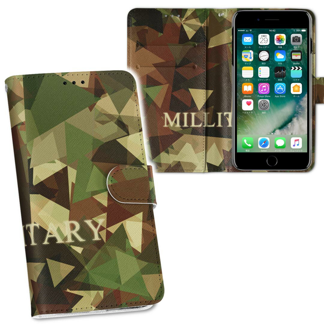 商品特徴・シームレスな両面フルデザイン、開いた時も内側のデザインが楽しめます・素材には高品質の人工革を貼った、しっかり厚みのあるタイプ・内側にはスマホを装着するケースが付属・機種専用のカメラホール仕様でケースを装着したままの撮影が可能・ワン...