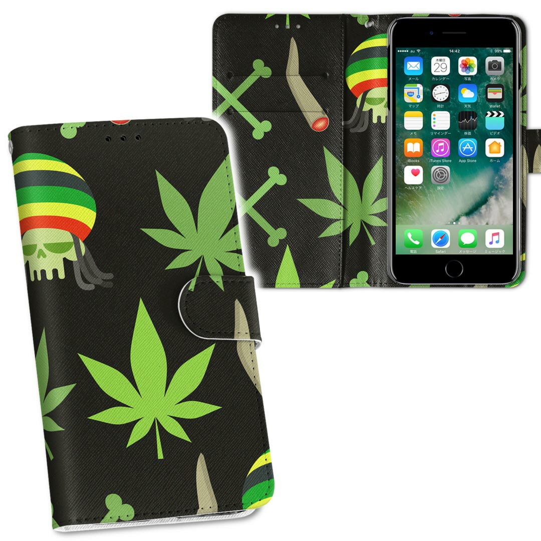 商品特徴・シームレスな両面フルデザイン、開いた時も内側のデザインが楽しめます・素材には高品質の人工革を貼った、しっかり厚みのあるタイプ・内側にはスマホを装着するケースが付属・機種専用のカメラホール仕様でケースを装着したままの撮影が可能・ワン...