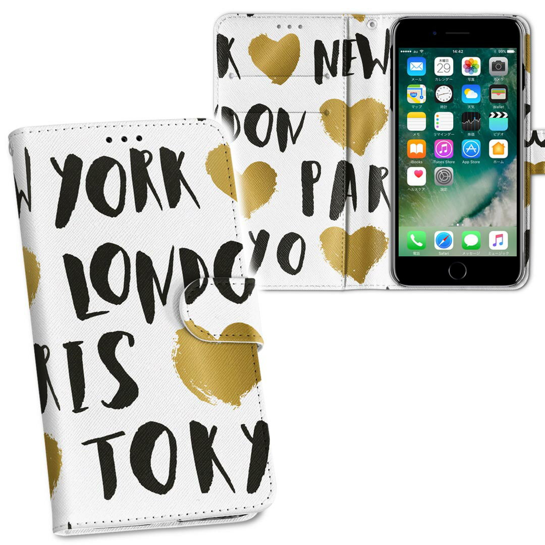 商品特徴・シームレスな両面フルデザイン、開いた時も内側のデザインが楽しめます・素材には高品質の人工革を貼った、しっかり厚みのあるタイプ・内側にはスマホを装着するケースが付属・機種専用のカメラホール仕様でケースを装着したままの撮影が可能・ワン...