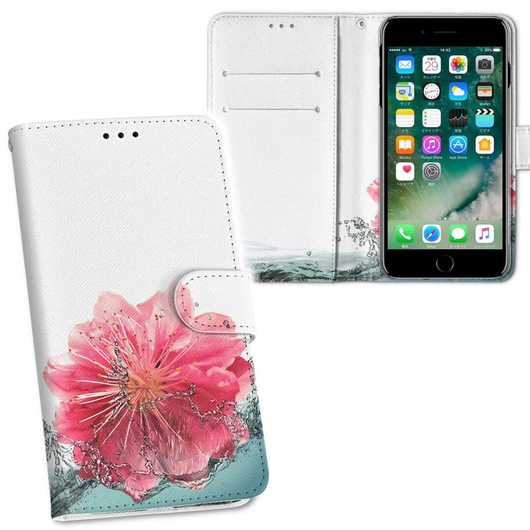 商品特徴・シームレスな両面フルデザイン、開いた時も内側のデザインが楽しめます・素材には高品質の人工革を貼った、しっかり厚みのあるタイプ・内側にはスマホを装着するケースが付属・機種専用のカメラホール仕様でケースを装着したままの撮影が可能・ワン...