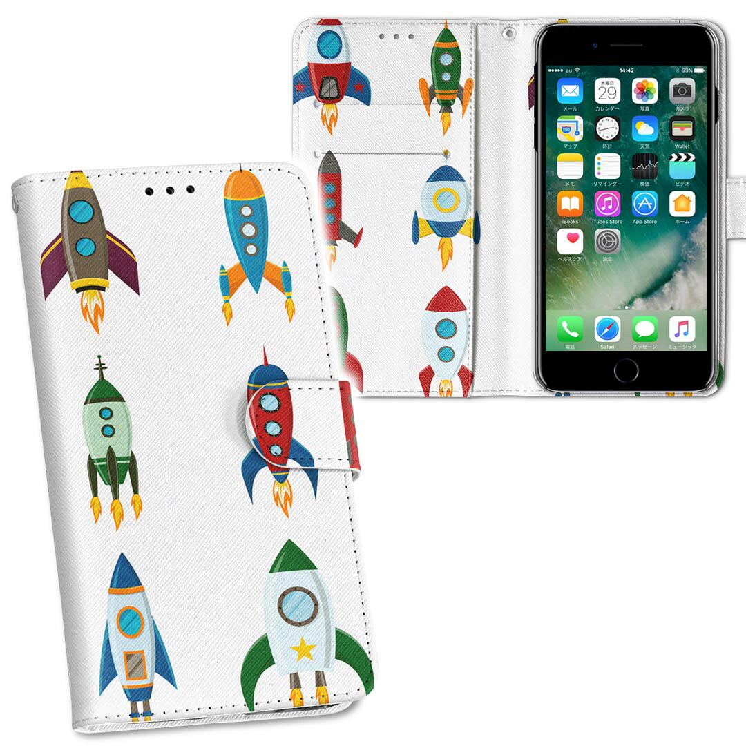 商品特徴・シームレスな両面フルデザイン、開いた時も内側のデザインが楽しめます・素材には高品質の人工革を貼った、しっかり厚みのあるタイプ・内側にはスマホを装着するケースが付属・機種専用のカメラホール仕様でケースを装着したままの撮影が可能・ワン...