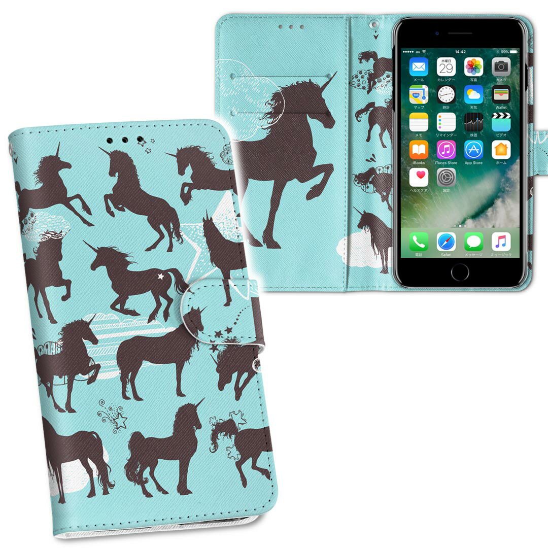 商品特徴・シームレスな両面フルデザイン、開いた時も内側のデザインが楽しめます・素材には高品質の人工革を貼った、しっかり厚みのあるタイプ・内側にはスマホを装着するケースが付属・機種専用のカメラホール仕様でケースを装着したままの撮影が可能・ワン...