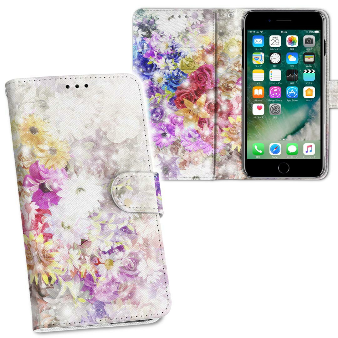 商品特徴・シームレスな両面フルデザイン、開いた時も内側のデザインが楽しめます・素材には高品質の人工革を貼った、しっかり厚みのあるタイプ・内側にはスマホを装着するケースが付属・機種専用のカメラホール仕様でケースを装着したままの撮影が可能・ワン...