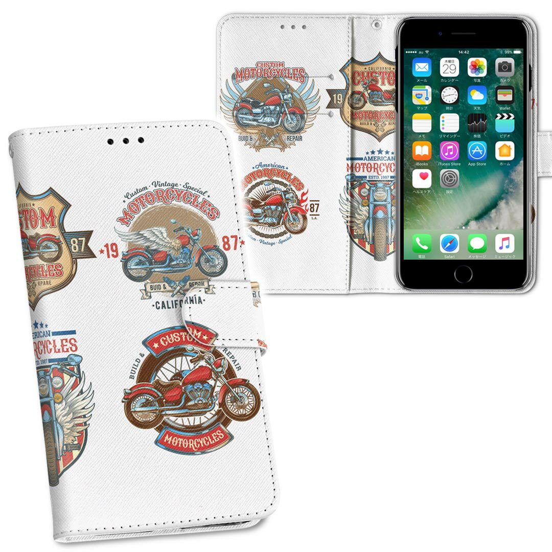 商品特徴・シームレスな両面フルデザイン、開いた時も内側のデザインが楽しめます・素材には高品質の人工革を貼った、しっかり厚みのあるタイプ・内側にはスマホを装着するケースが付属・機種専用のカメラホール仕様でケースを装着したままの撮影が可能・ワン...