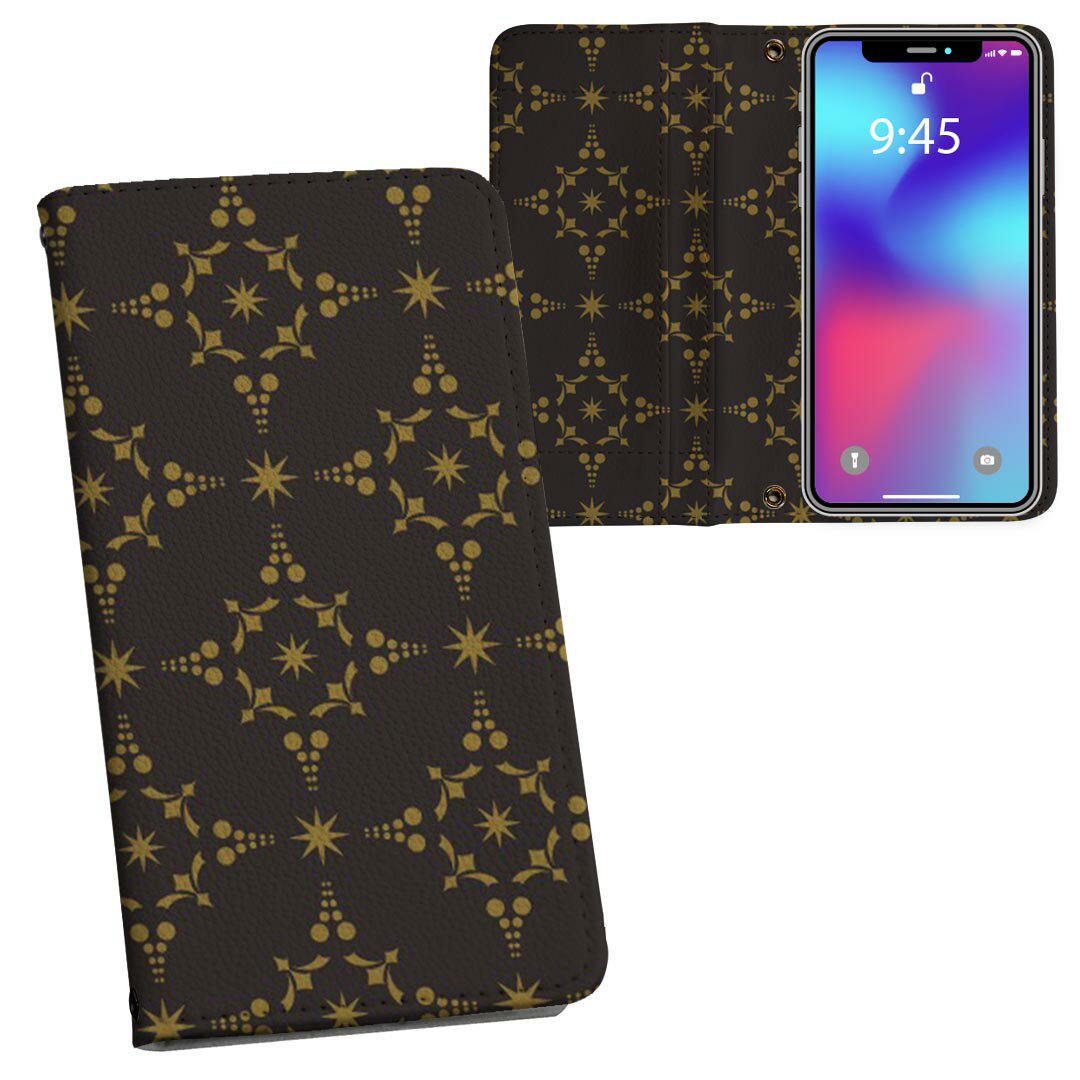 商品特徴・シームレスな両面フルデザイン、開いた時も内側のデザインが楽しめます・素材には高品質の人工革を貼った、しっかり厚みのあるタイプ・内側にはスマホを装着するケースが付属・機種専用のカメラホール仕様でケースを装着したままの撮影が可能・ワン...