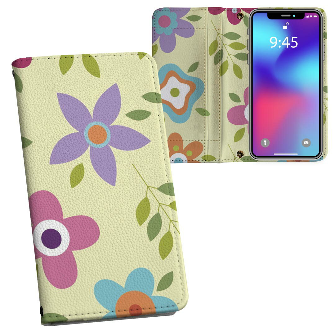 商品特徴・シームレスな両面フルデザイン、開いた時も内側のデザインが楽しめます・素材には高品質の人工革を貼った、しっかり厚みのあるタイプ・内側にはスマホを装着するケースが付属・機種専用のカメラホール仕様でケースを装着したままの撮影が可能・ワン...